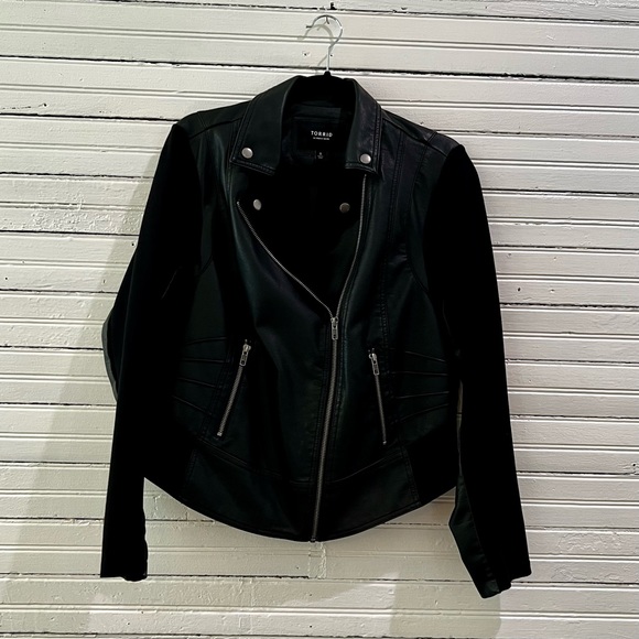 torrid | Jackets & Coats | Torrid Leather Crop Jacket | Poshmark